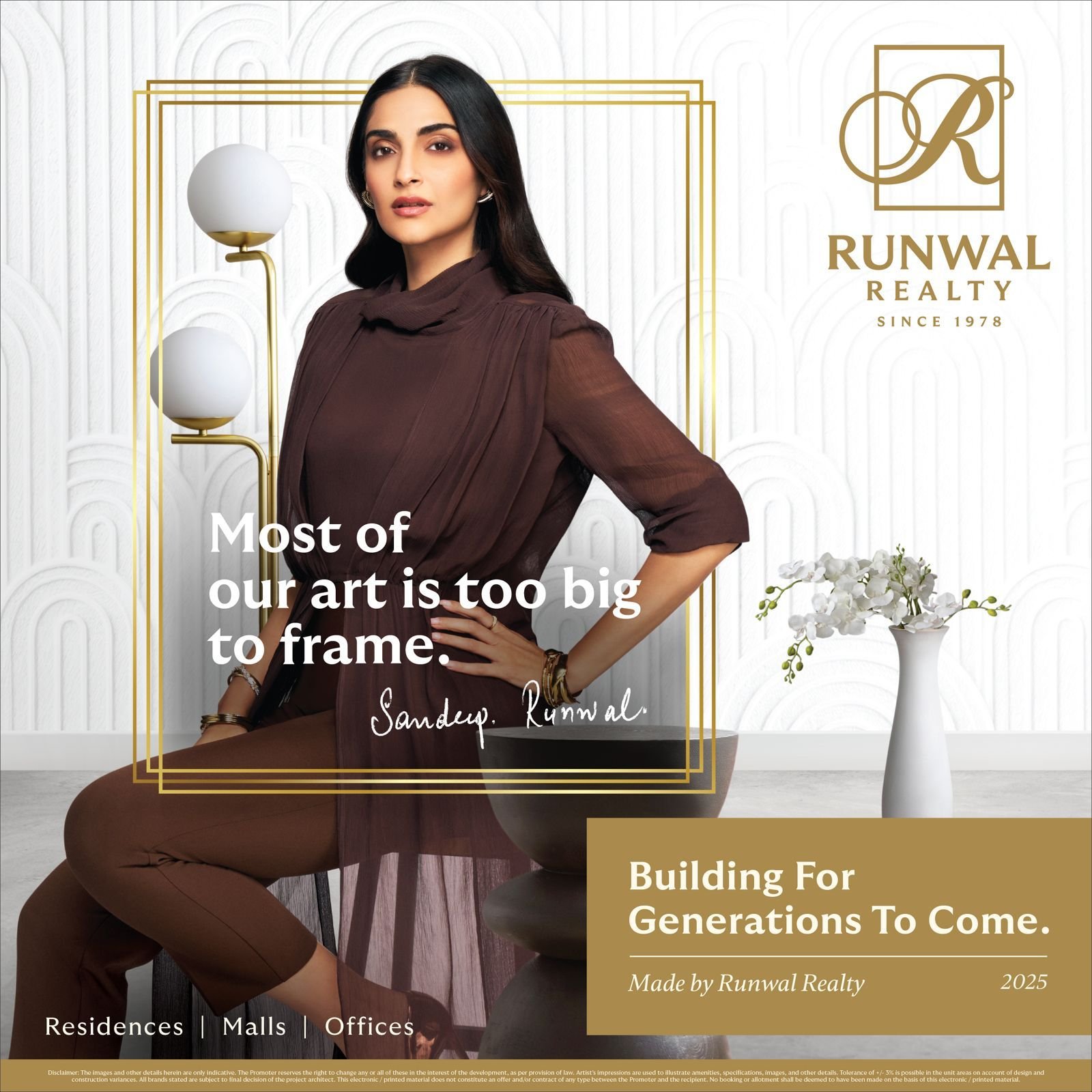 Runwal Realty Onboards Sonam Kapoor as Brand Ambassador - New India ...
